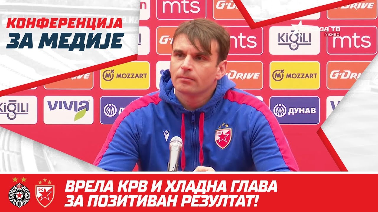 Trener Zvezde pred derbi: Vrela krv i hladna glava za pozitivan rezultat - Sportske novosti