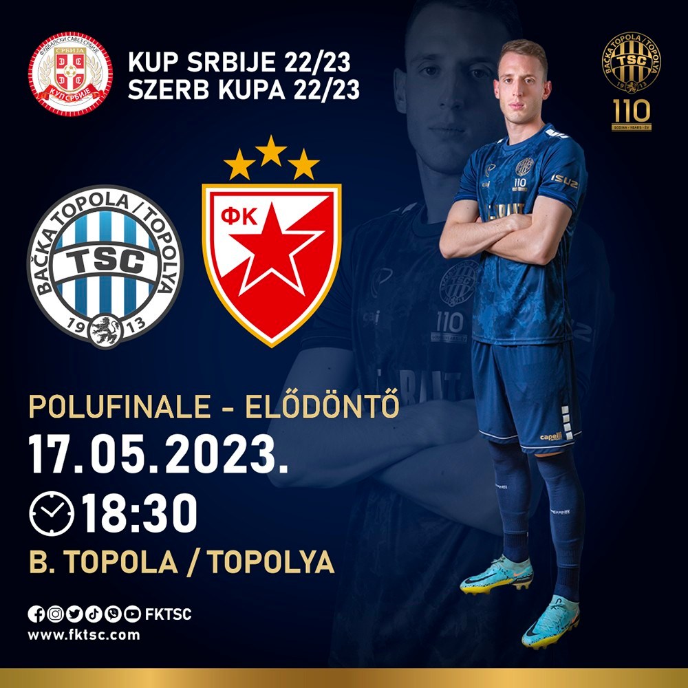 Najava polufunalne utakmice Kupa Srbije TSC-Crvena zvezda - Sportske novosti