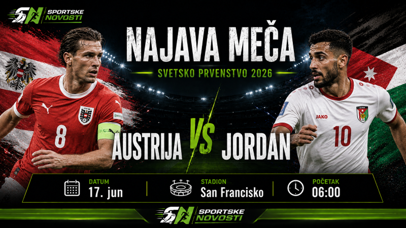 Svetsko prvenstvo 2026: Austrija - Jordan (najava meča, izostanci ...